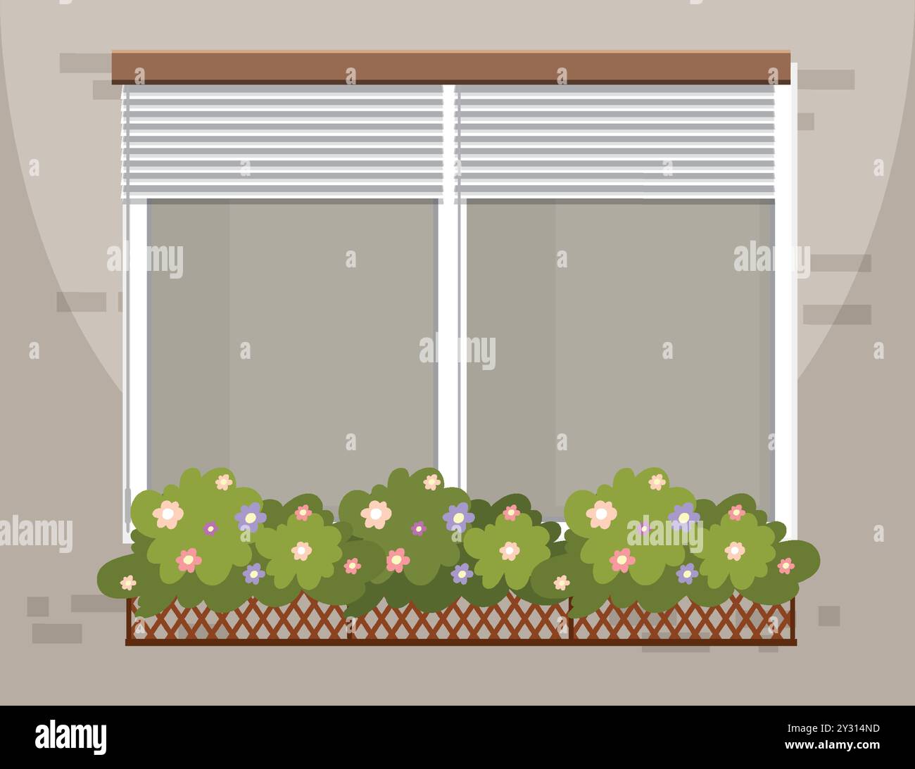 Windowsill gardening Stock Vector Images - Alamy