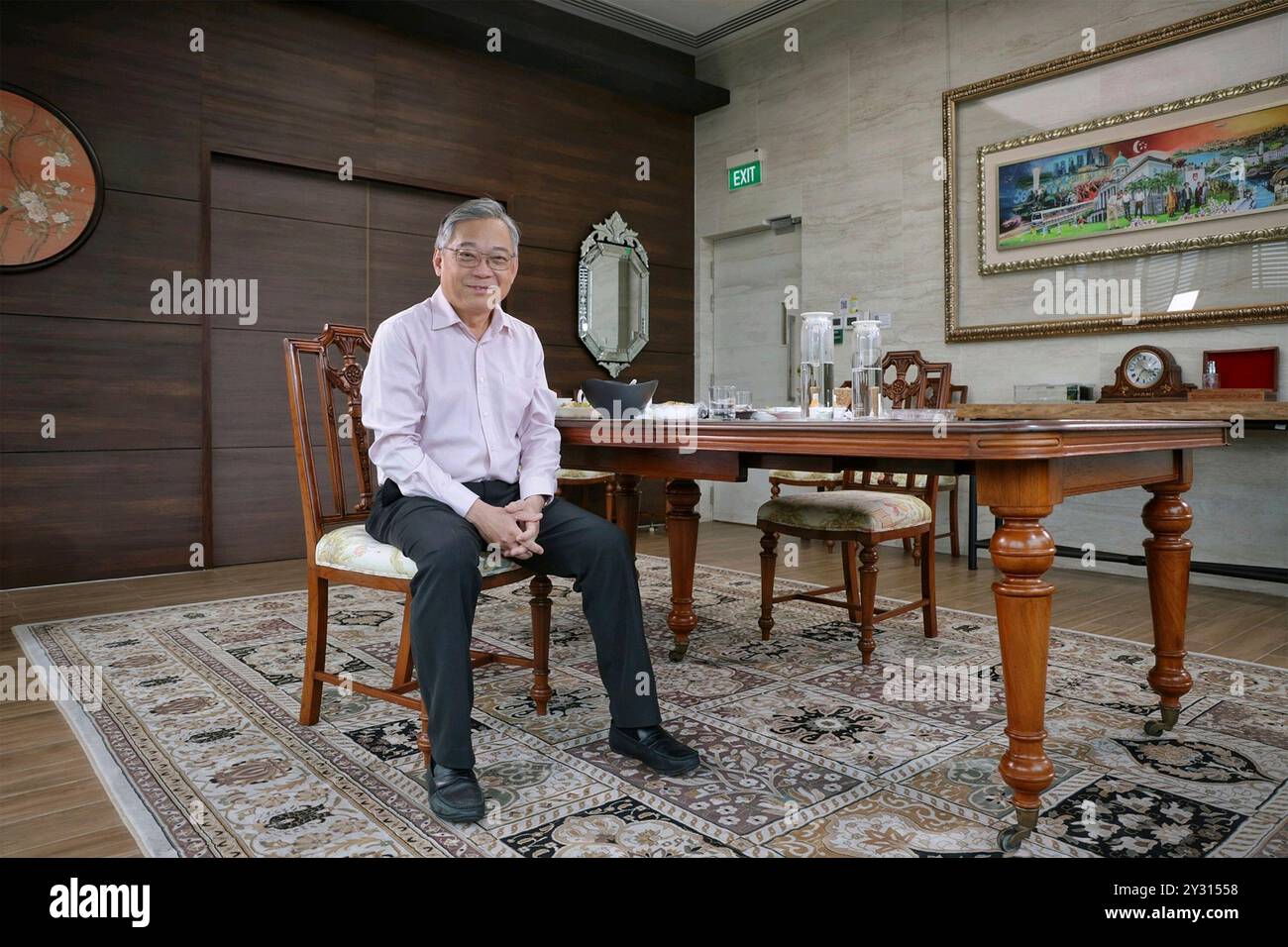 Deputy Prime Minister of Singapore Gan Kim Yong, photographed on 28 ...