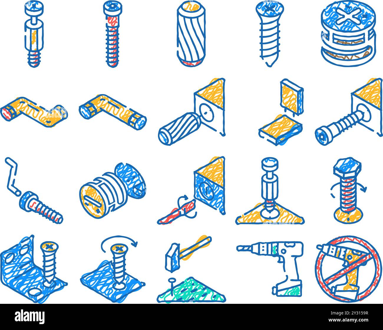 Woman self assembly furniture Stock Vector Images - Alamy