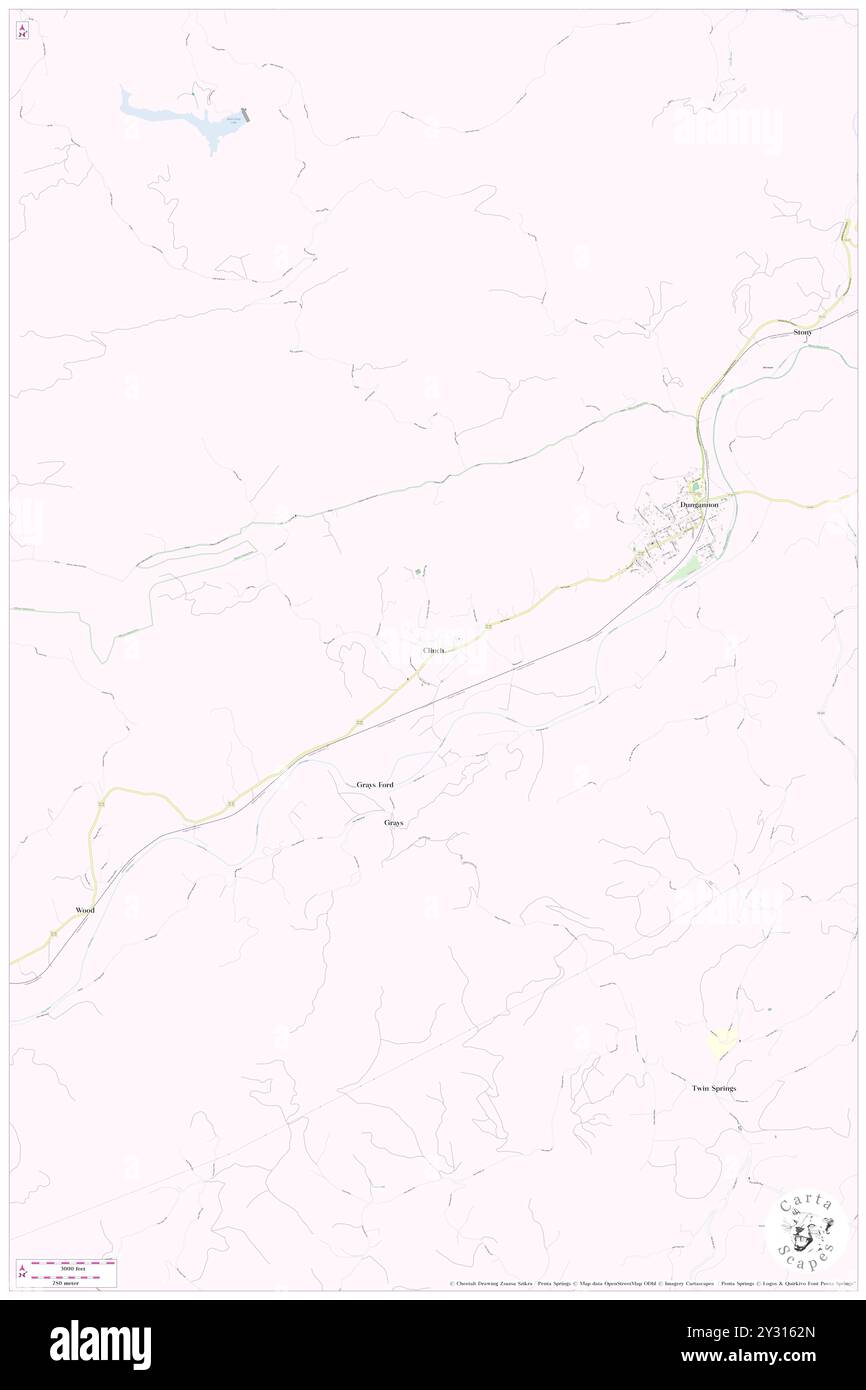 Clinch county map hi-res stock photography and images - Alamy