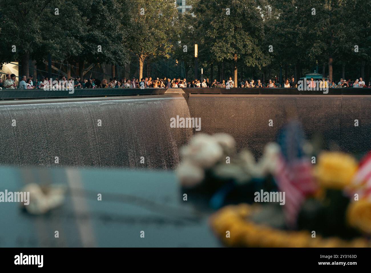 Manhattan, USA. 11th Sep, 2024. People visit the World Trade Center ...