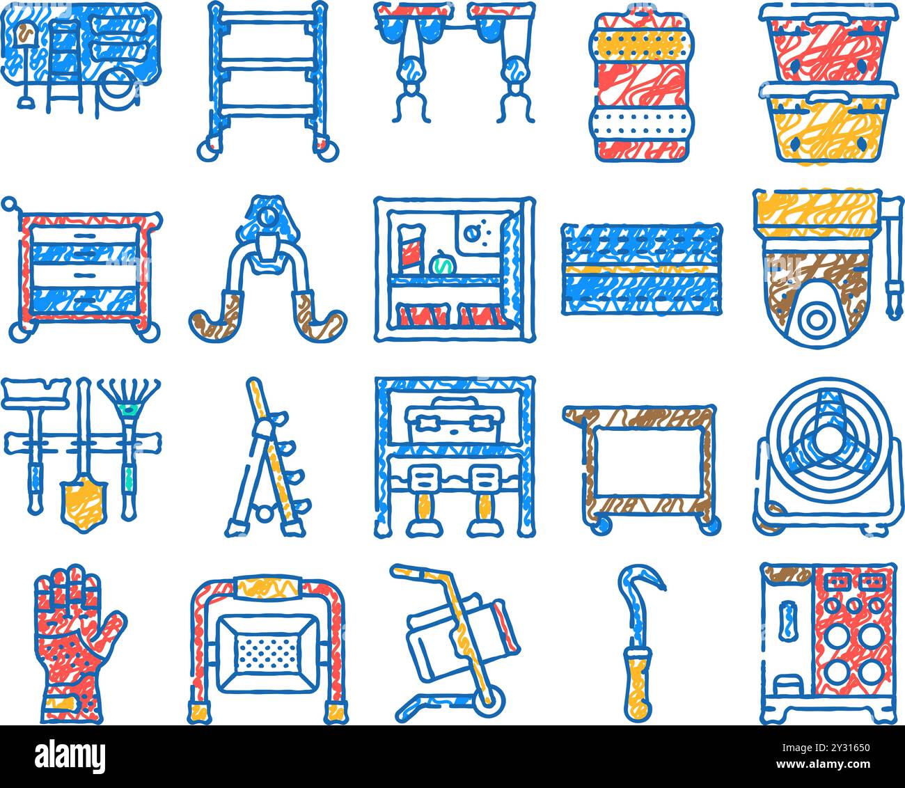 Tire service workshop interior Cut Out Stock Images & Pictures - Alamy