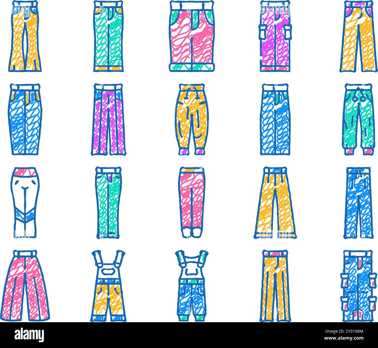 Men jeans pant template Stock Vector Images - Alamy