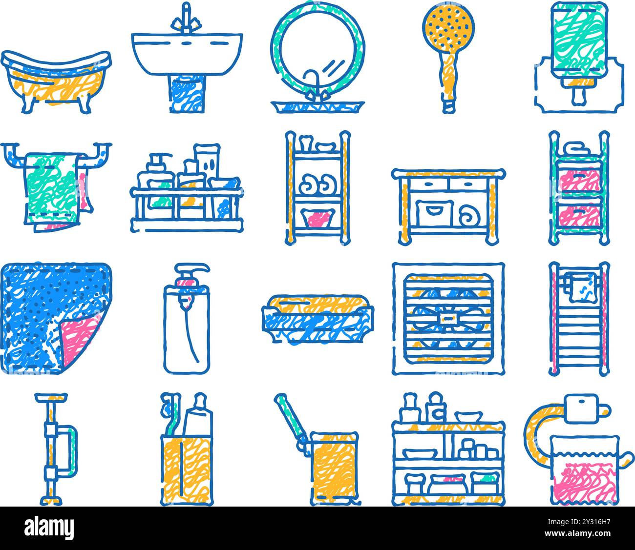 Hand cleaning bath sink Cut Out Stock Images & Pictures - Alamy