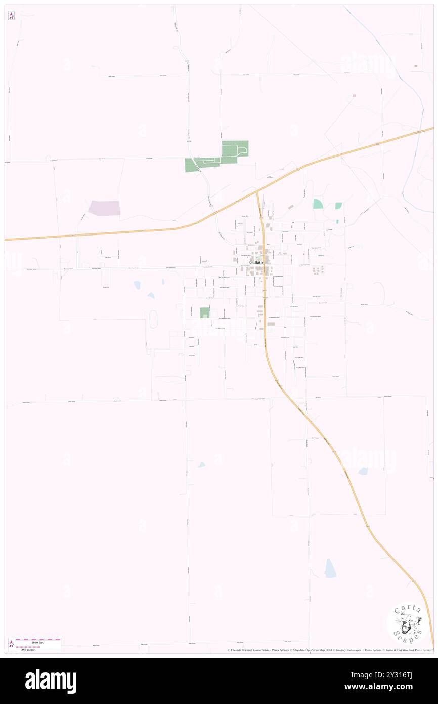 Gallatin missouri map Cut Out Stock Images & Pictures - Alamy