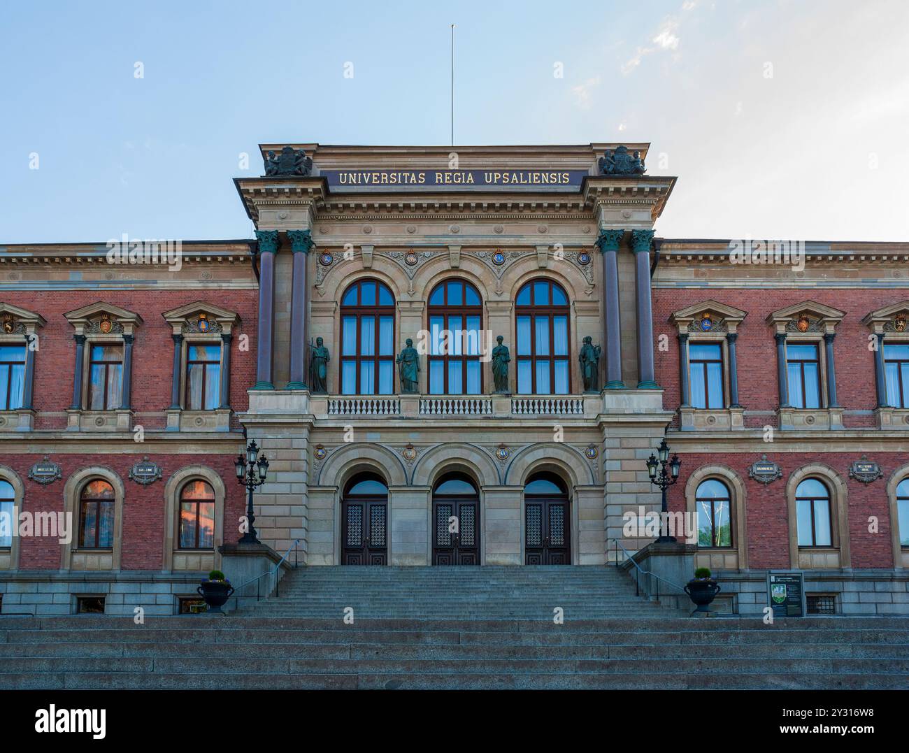 Uppsala University main building, Uppsala, Sweden, with its neo ...