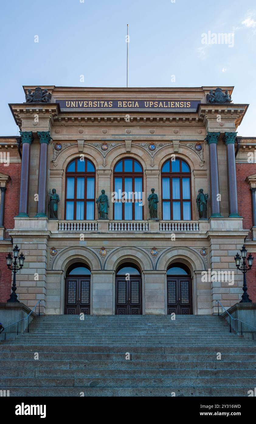 Uppsala University main building, Uppsala, Sweden, with its neo ...