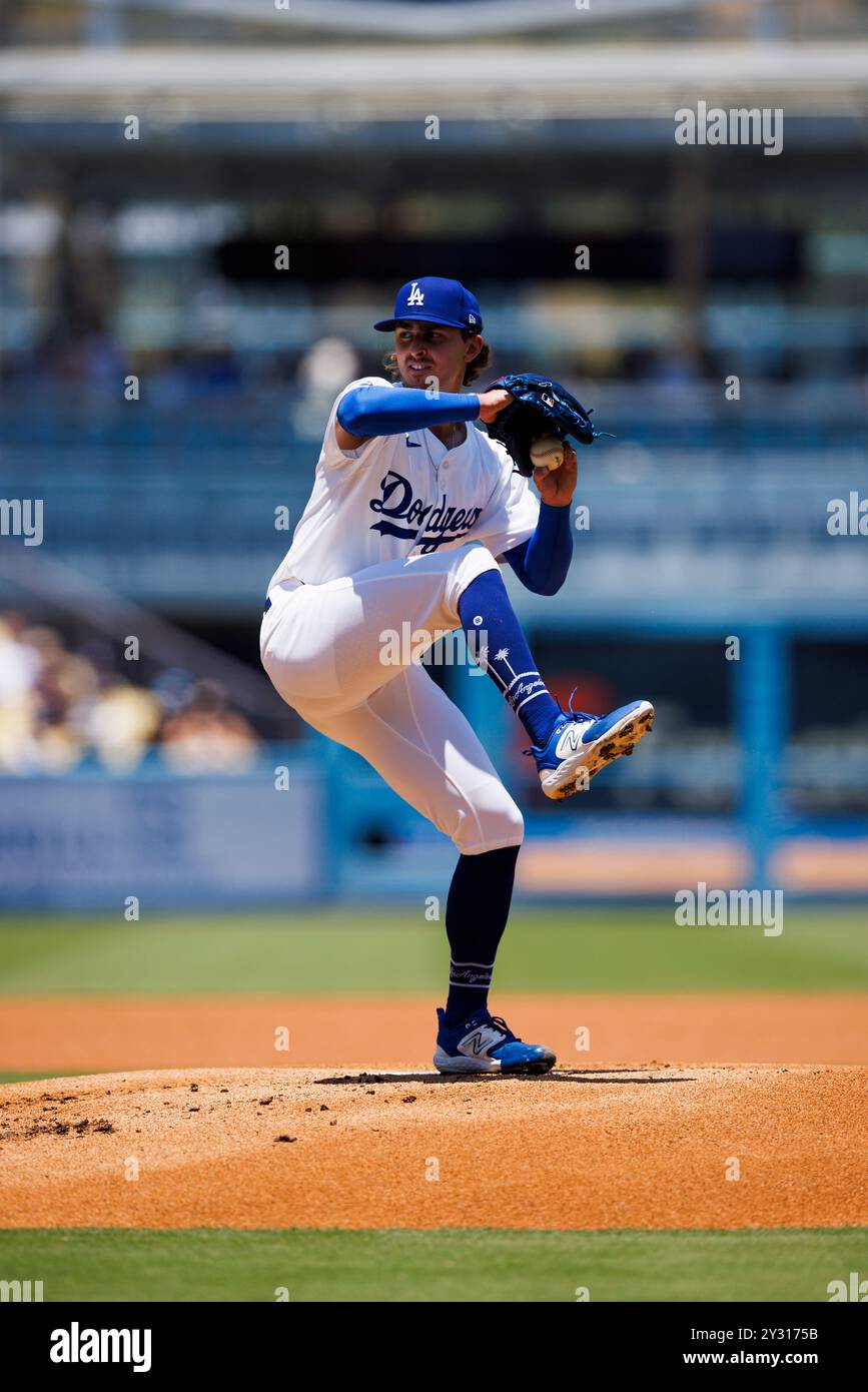 LOS ANGELES, CA - JULY 07: Los Angeles Dodgers pitcher Justin Wrobleski ...