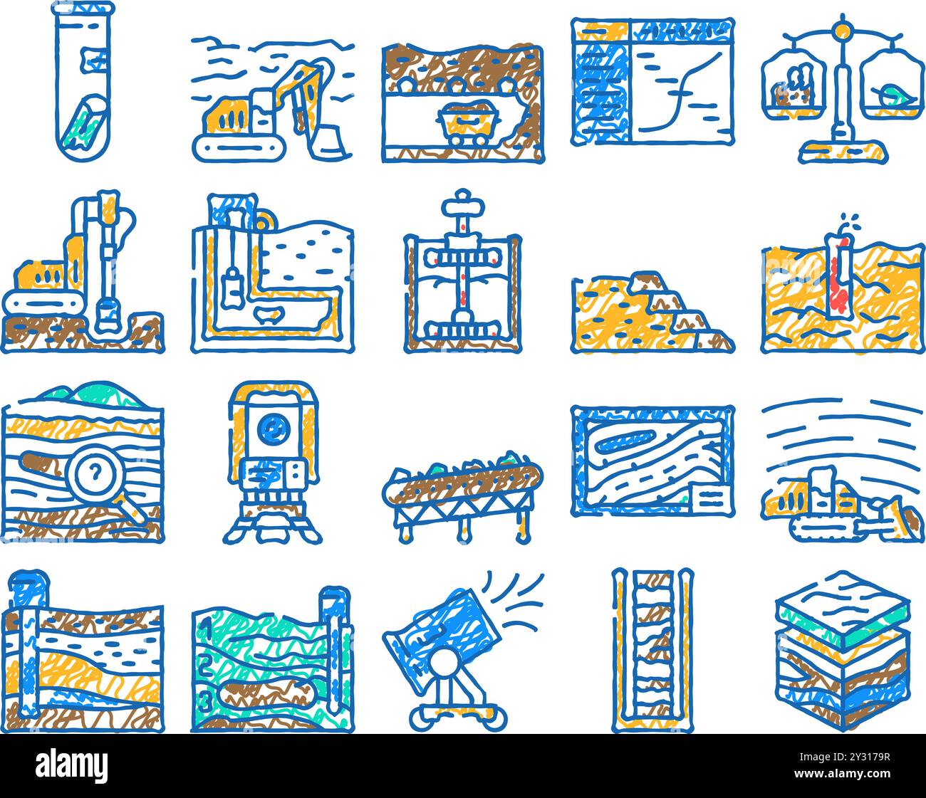 mining engineer industry icon hand drawn Stock Vector Image & Art - Alamy