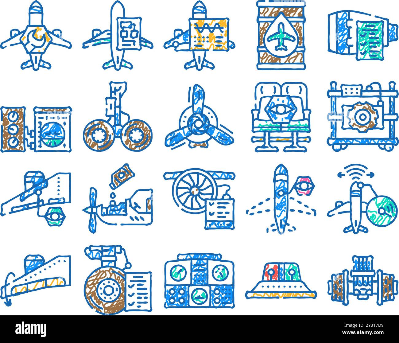 Aero engine parts Stock Vector Images - Alamy