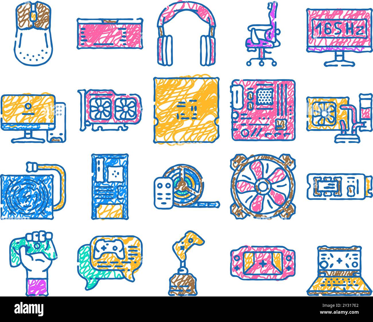 Retro video game neon Cut Out Stock Images & Pictures - Alamy