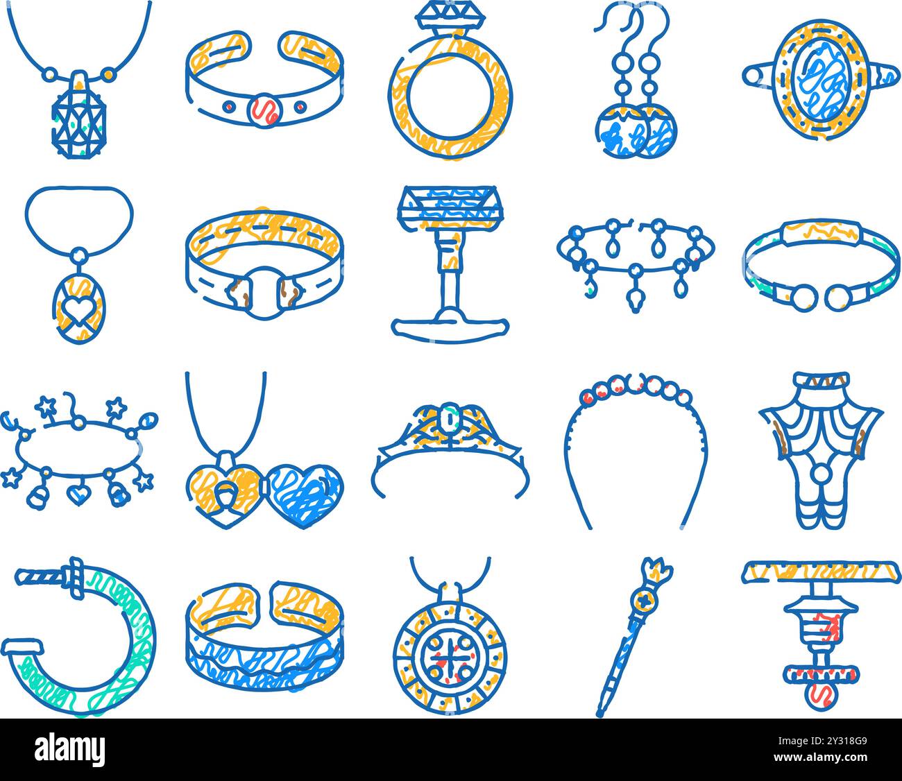 Display diamond jewelry in Stock Vector Images - Alamy