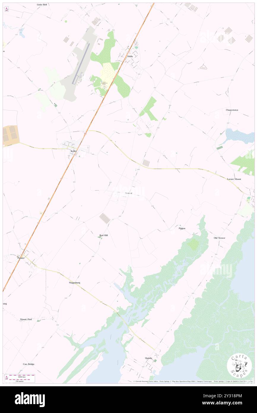 Trower, Accomack County, US, United States, Virginia, N 37 36' 21'', S ...