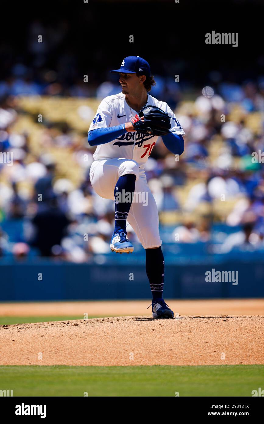 LOS ANGELES, CA - JULY 07: Los Angeles Dodgers pitcher Justin Wrobleski ...