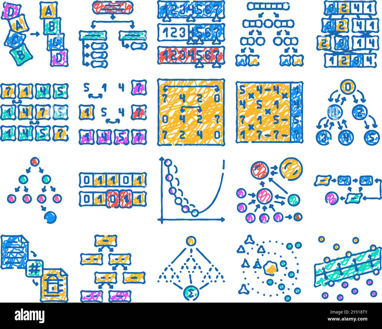 sorting algorithm data filter icon hand drawn Stock Vector Image & Art ... sorting algorithm data filter icon hand drawn Stock Vector Image & Art ...