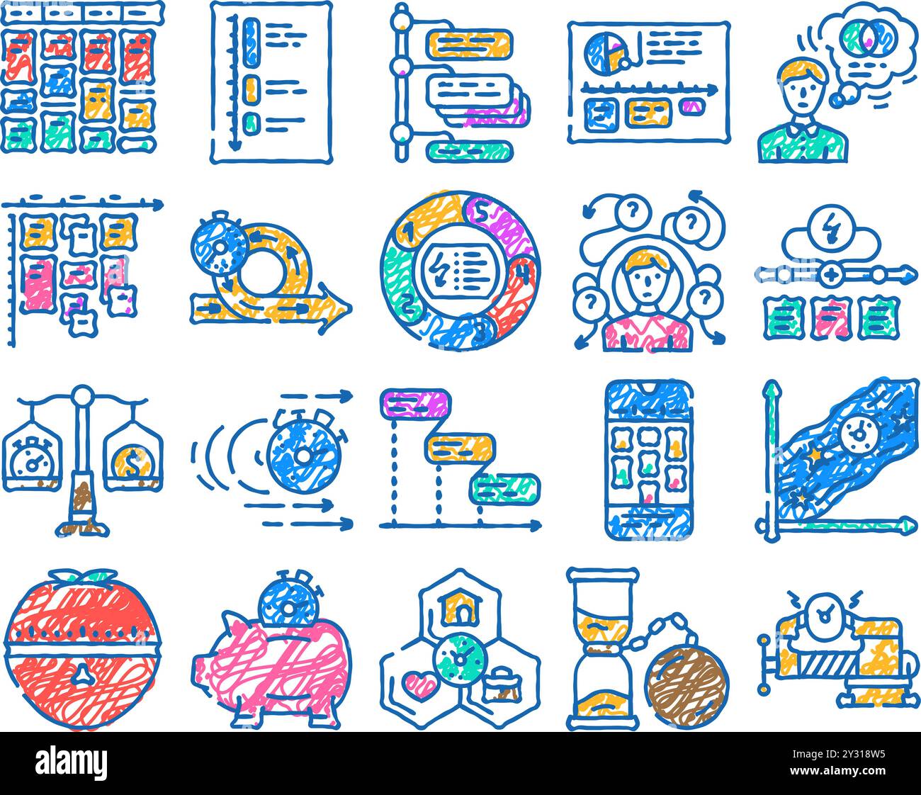 Female hand calendar drawn Stock Vector Images - Alamy