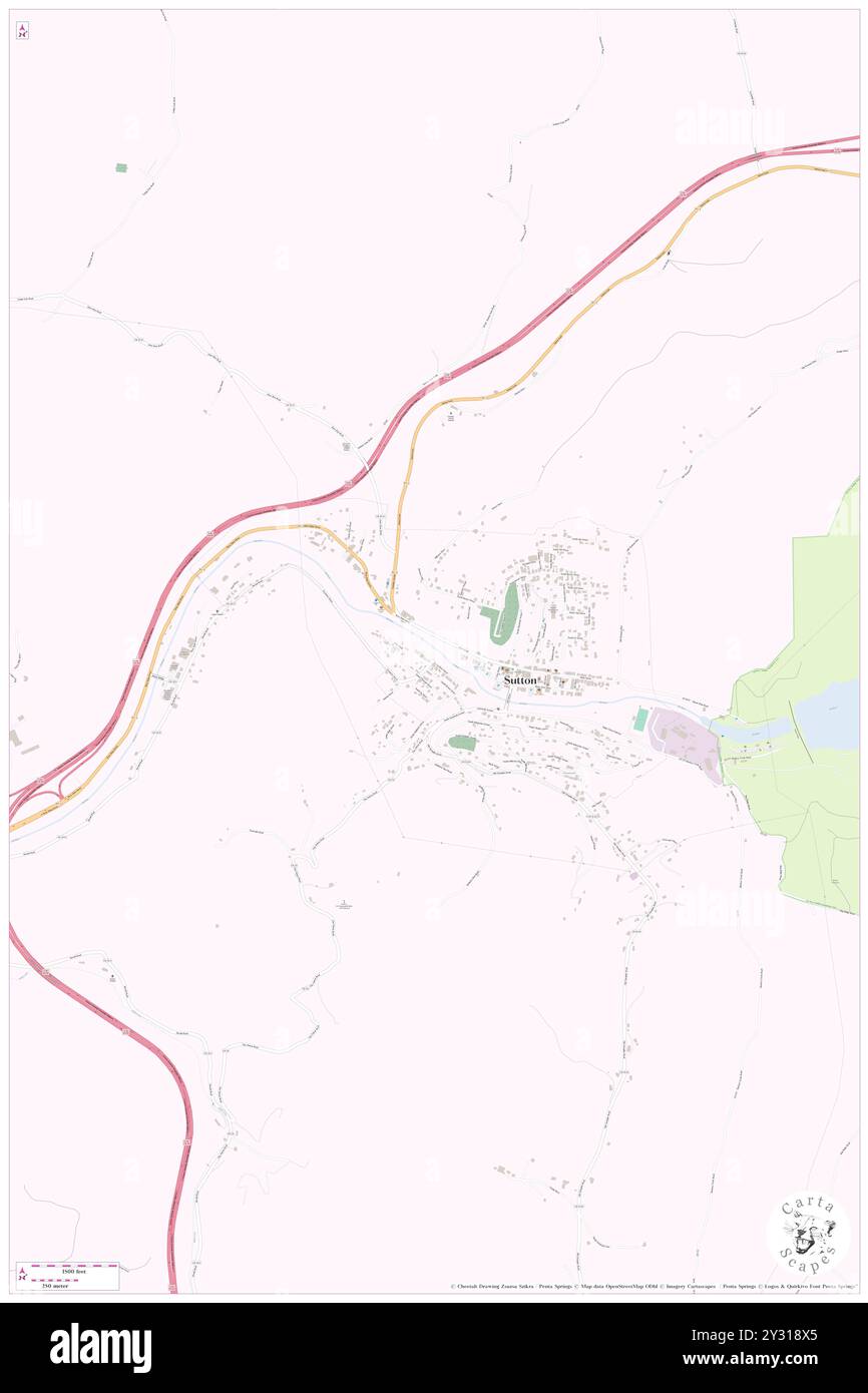 Sutton virginia map Cut Out Stock Images & Pictures - Alamy