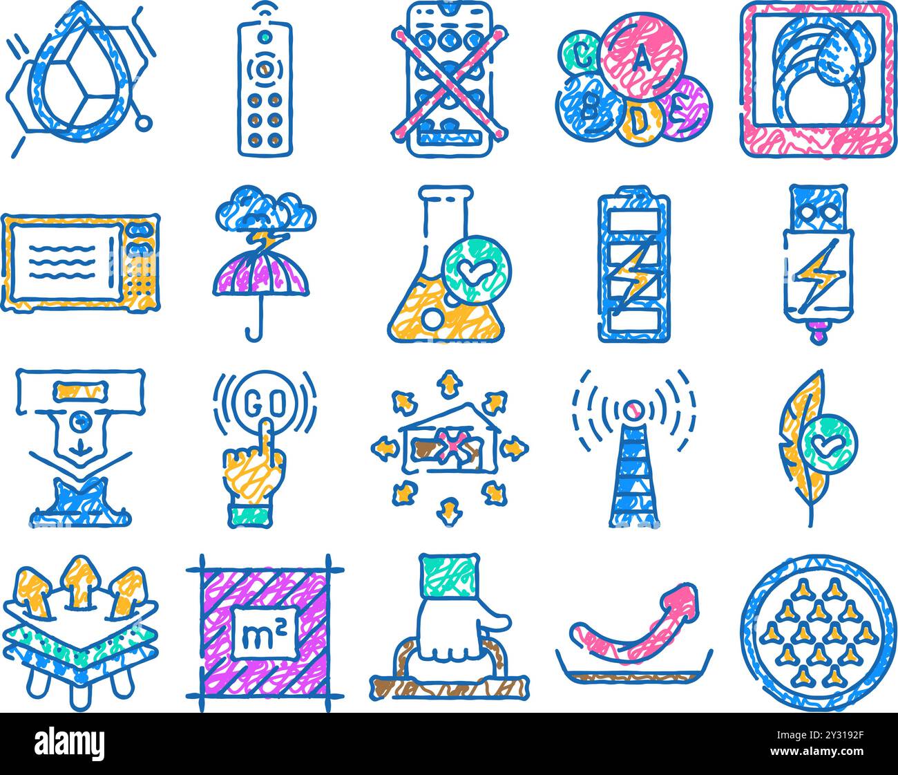 product caution label warning icon hand drawn Stock Vector Image & Art ...