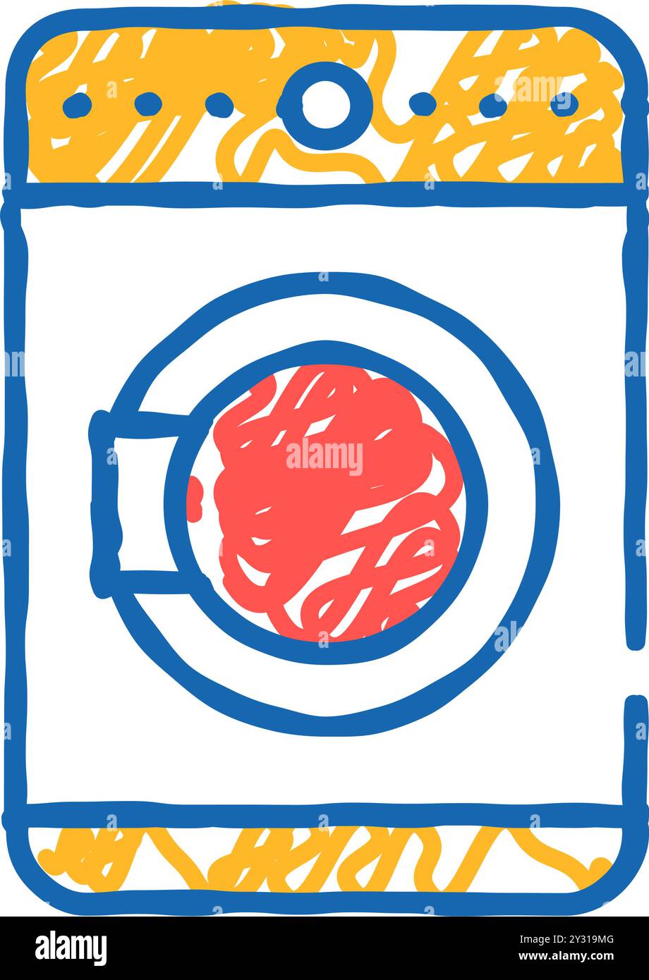 dryer machine icon doodle illustration Stock Vector Image & Art - Alamy