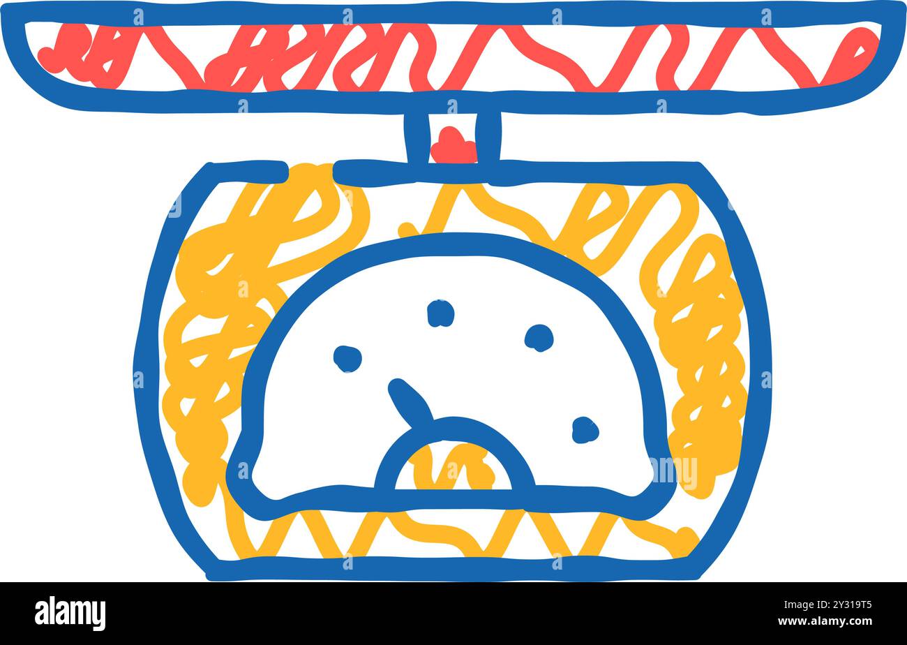 scales for weight clothes icon doodle illustration Stock Vector Image ...