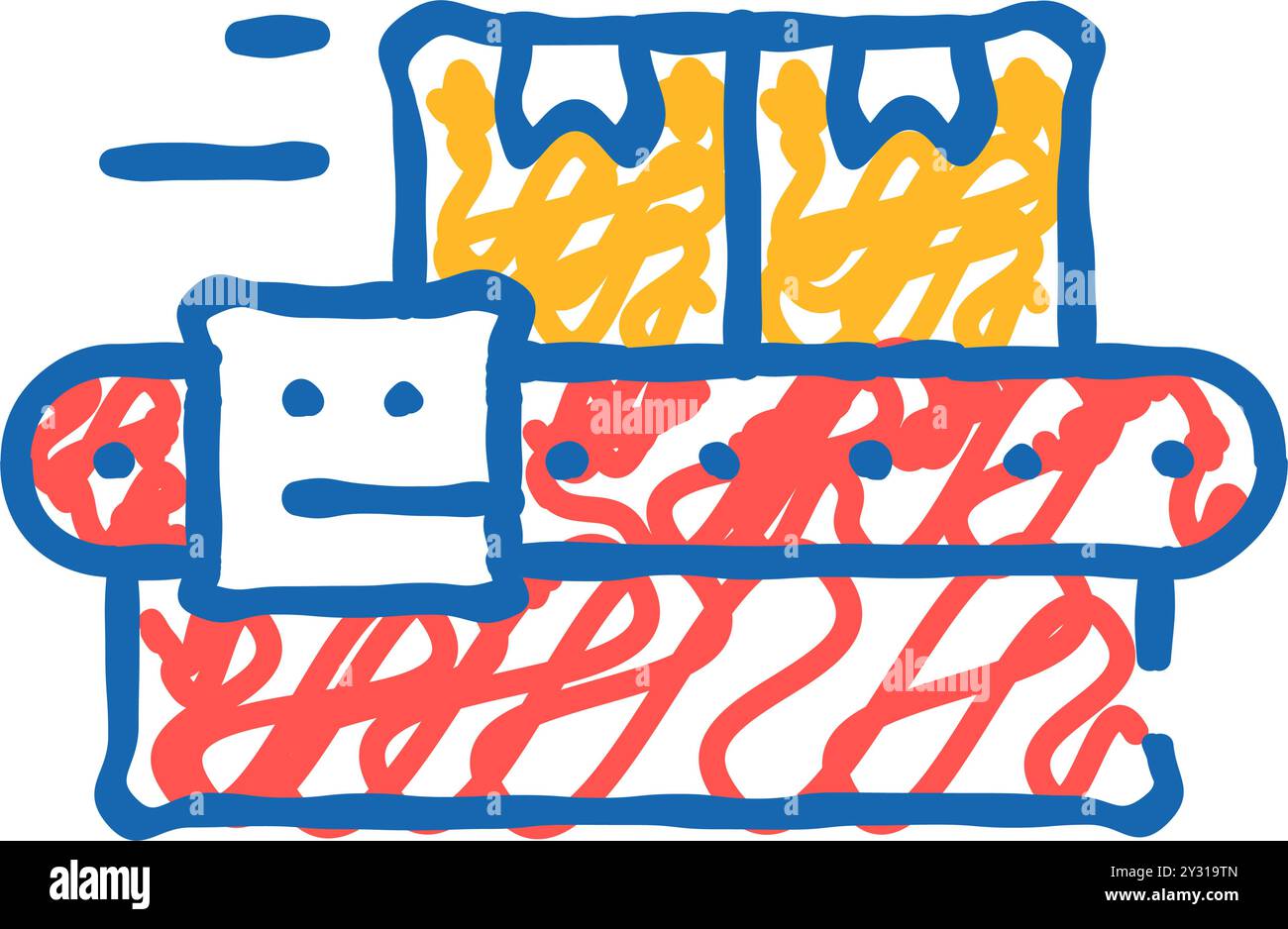 warehouse conveyor icon doodle illustration Stock Vector Image & Art ...