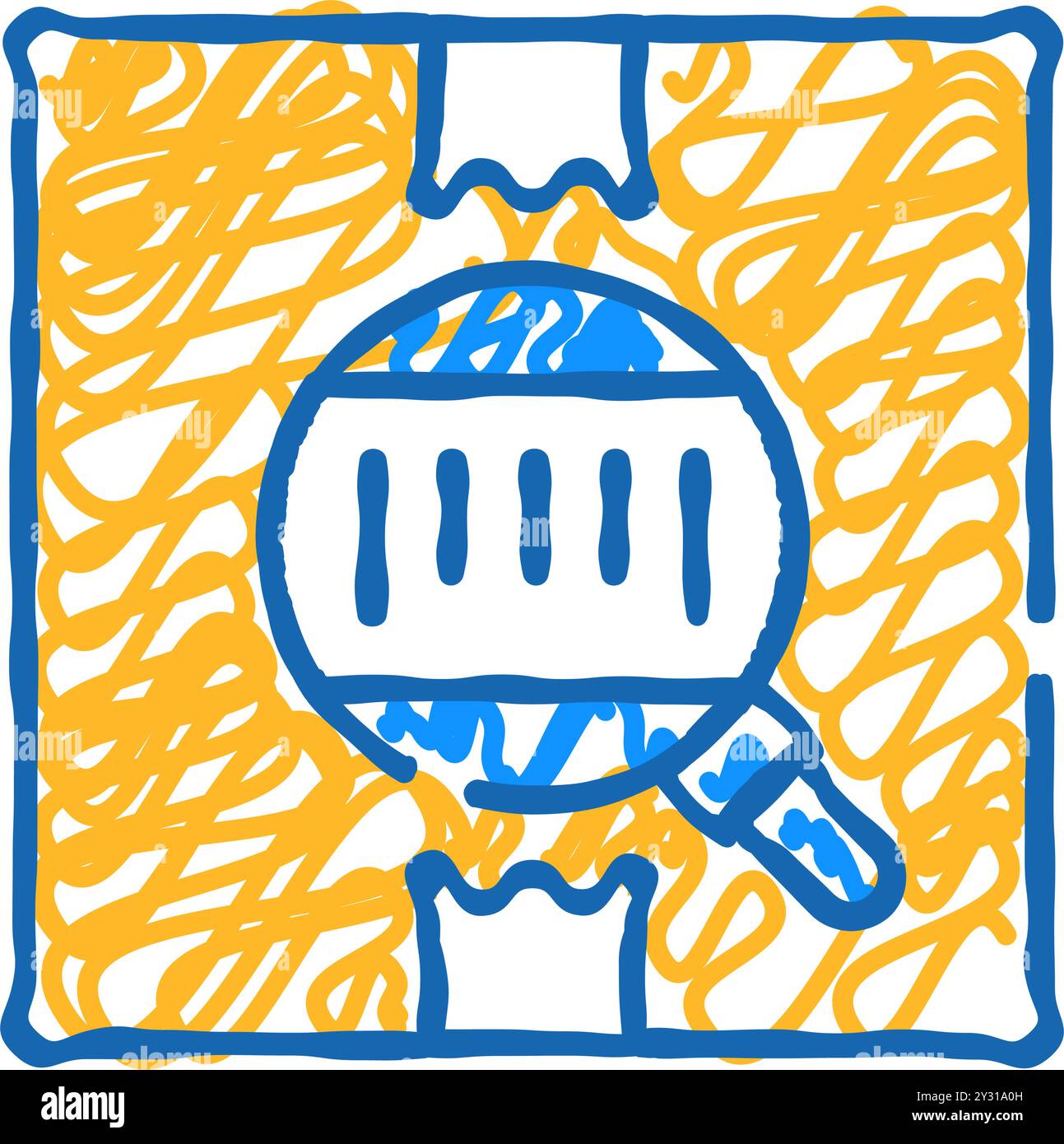 Loading bar doodle icon Cut Out Stock Images & Pictures - Alamy