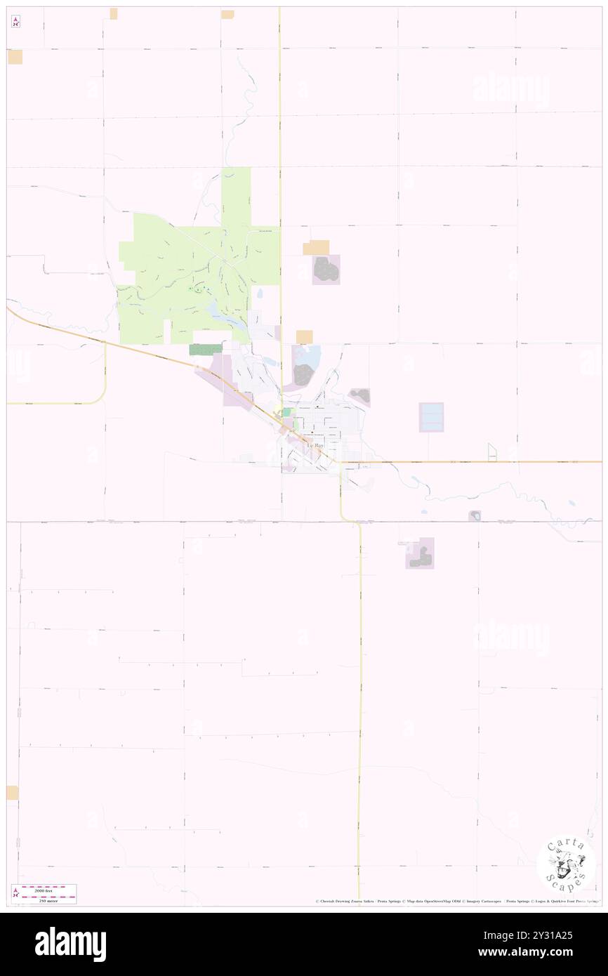 Le Roy Parkside Mobile Home Park, Mower County, US, United States ...