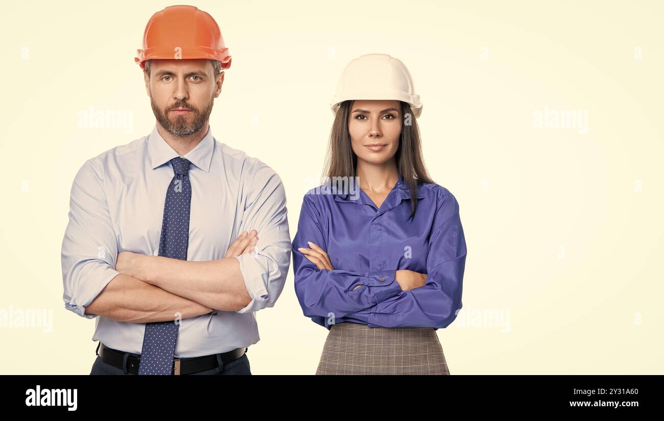 Businesspeople architect at inspection. Engineering inspection ...