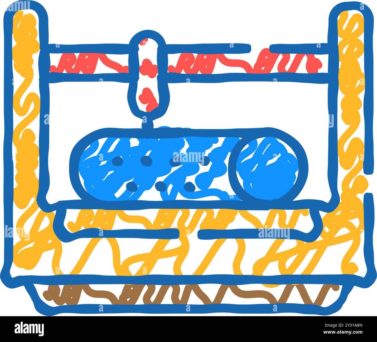 punching and cutting pipes icon doodle illustration Stock Vector Image ...