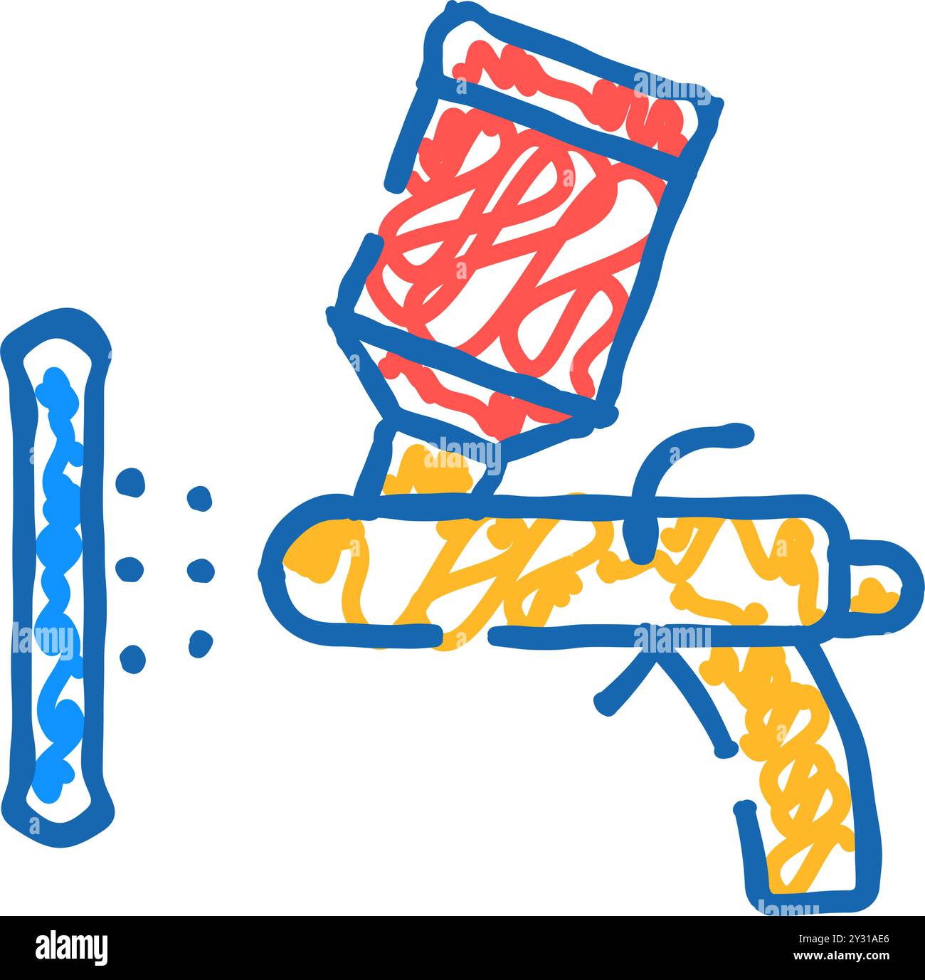 powder coating icon doodle illustration Stock Vector Image & Art - Alamy