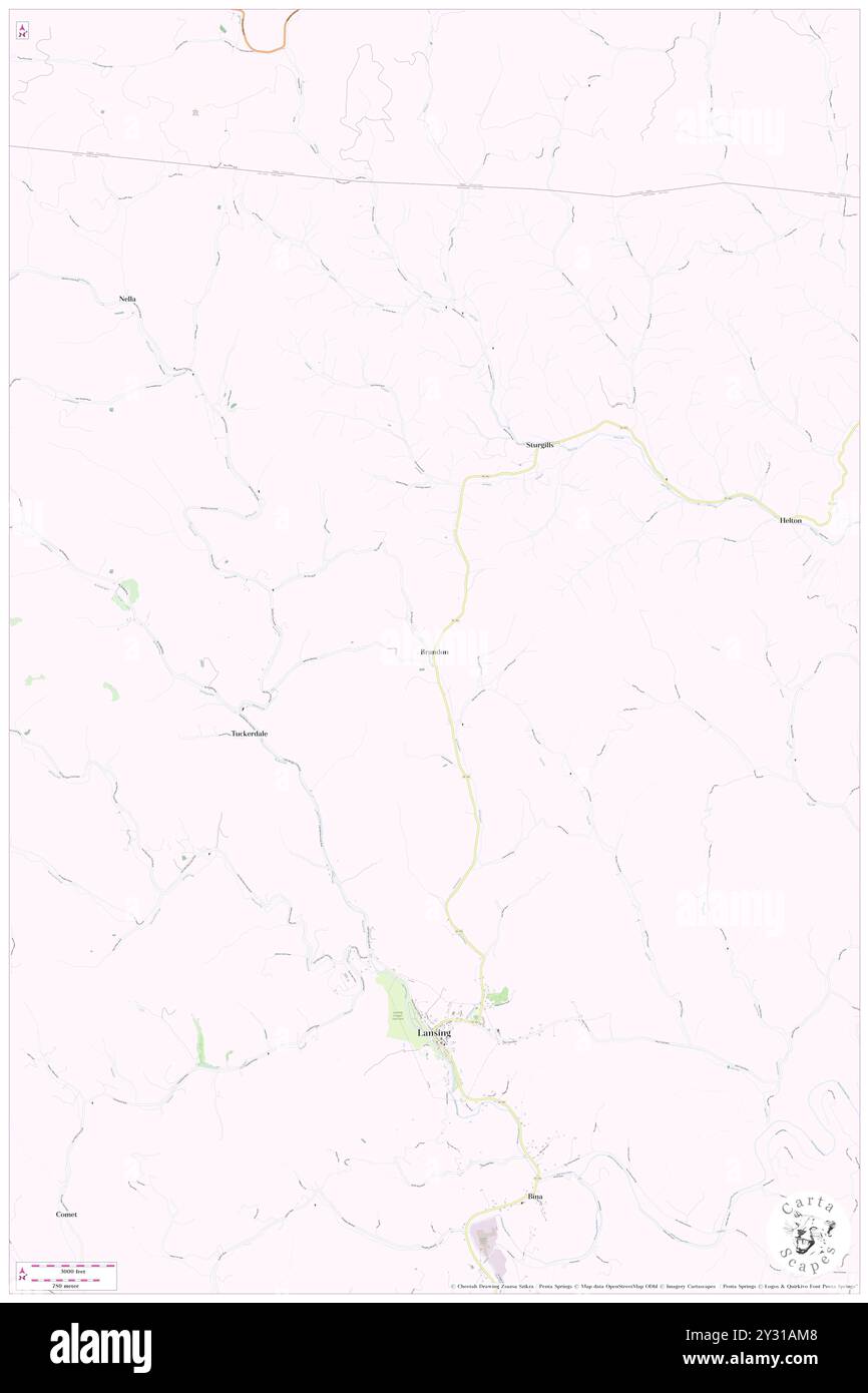 Brandon, Ashe County, US, United States, North Carolina, N 36 32' 8 ...