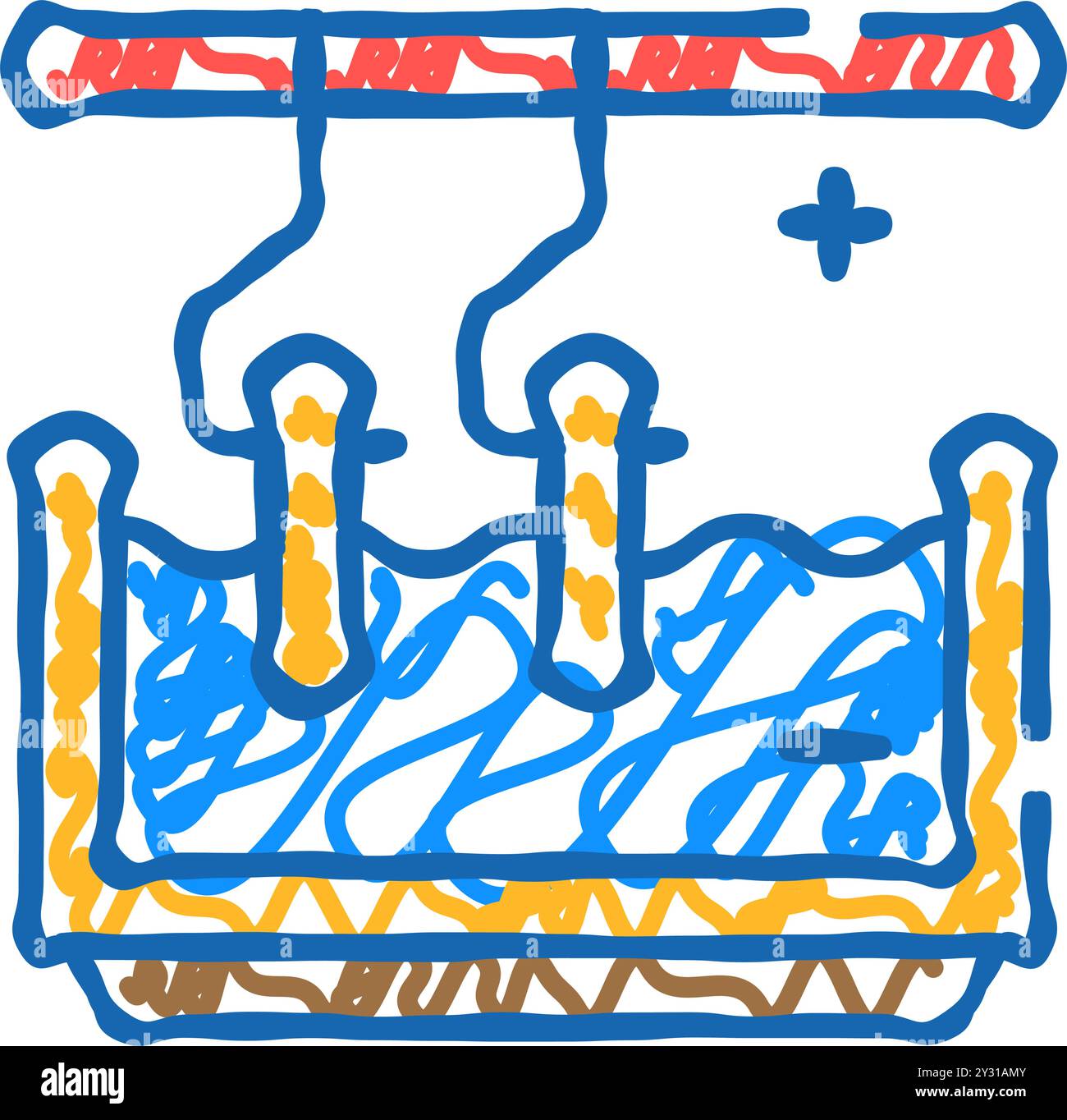 galvanic bath icon doodle illustration Stock Vector Image & Art - Alamy