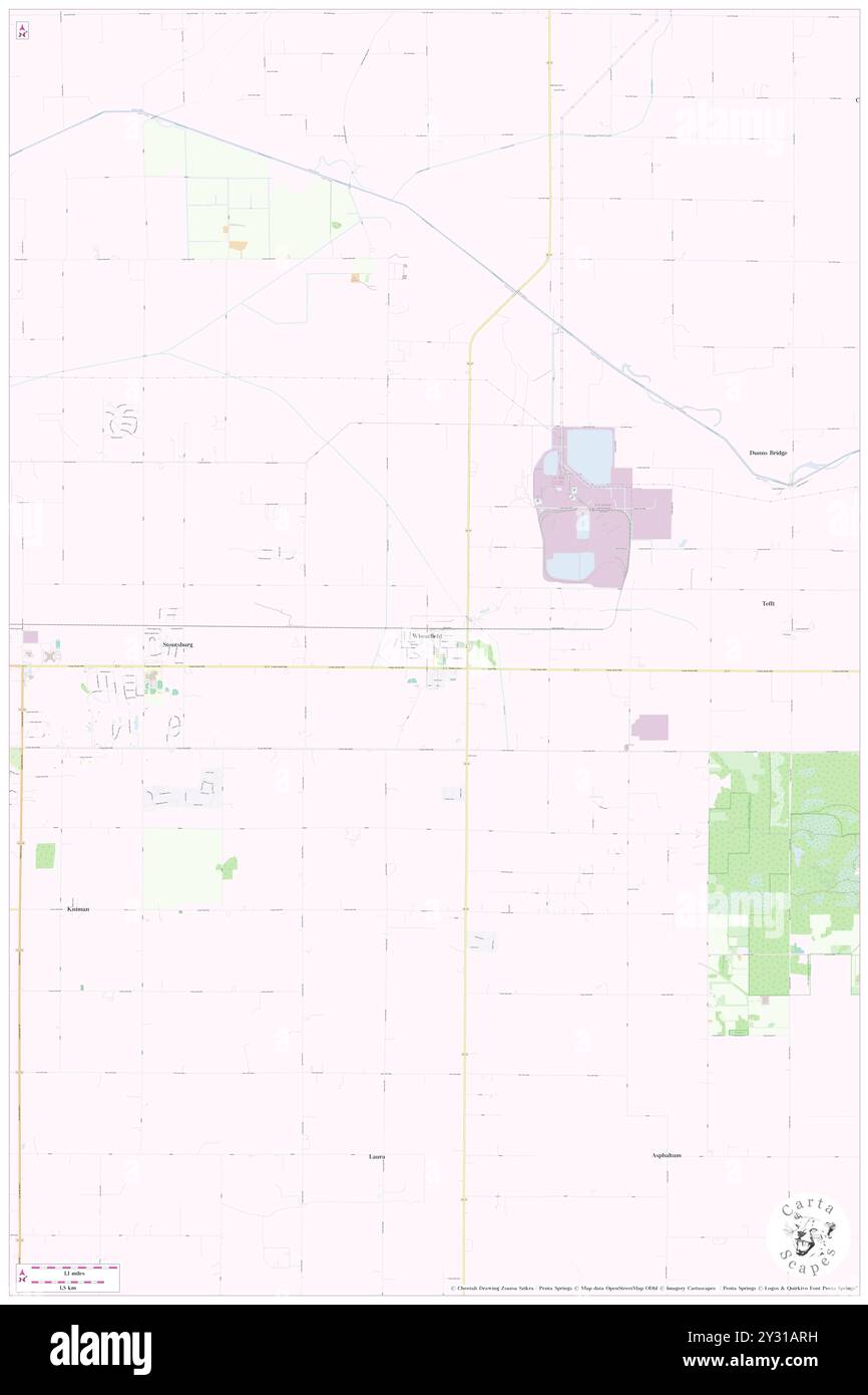 Map of wheatfield indiana Cut Out Stock Images & Pictures - Alamy
