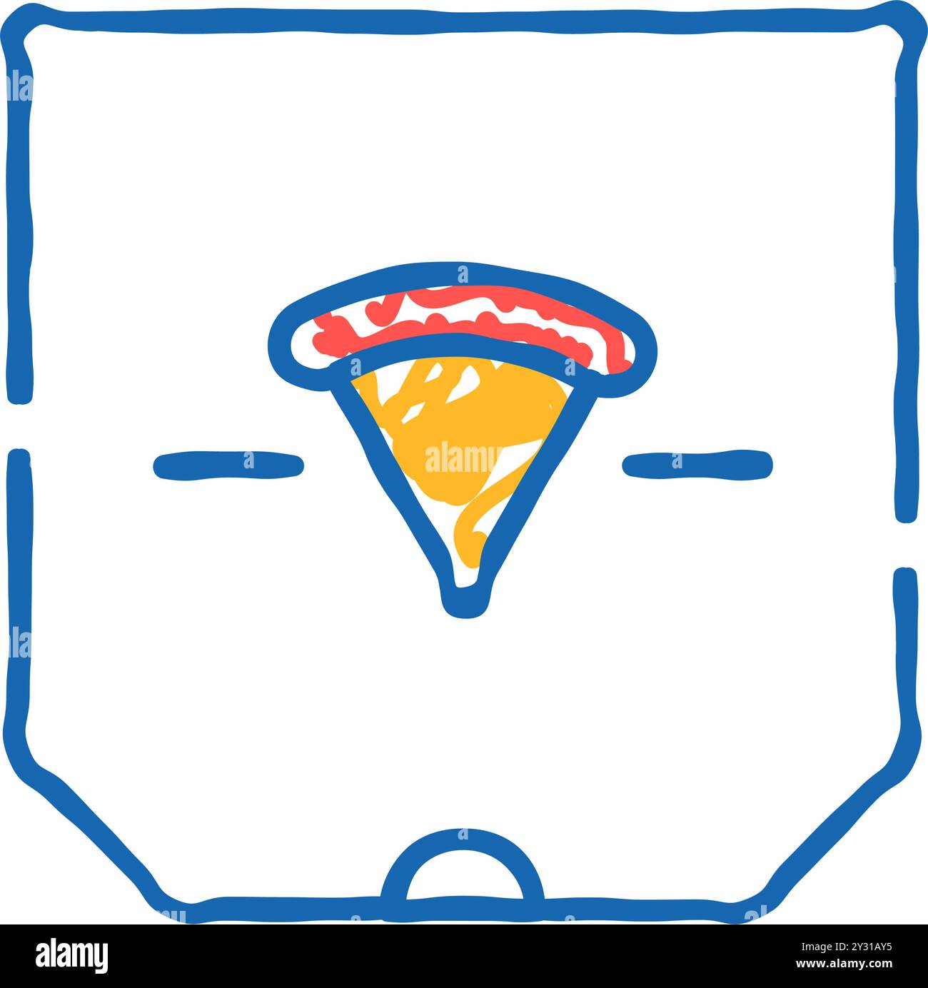 Pizza box hand drawn Stock Vector Images - Alamy