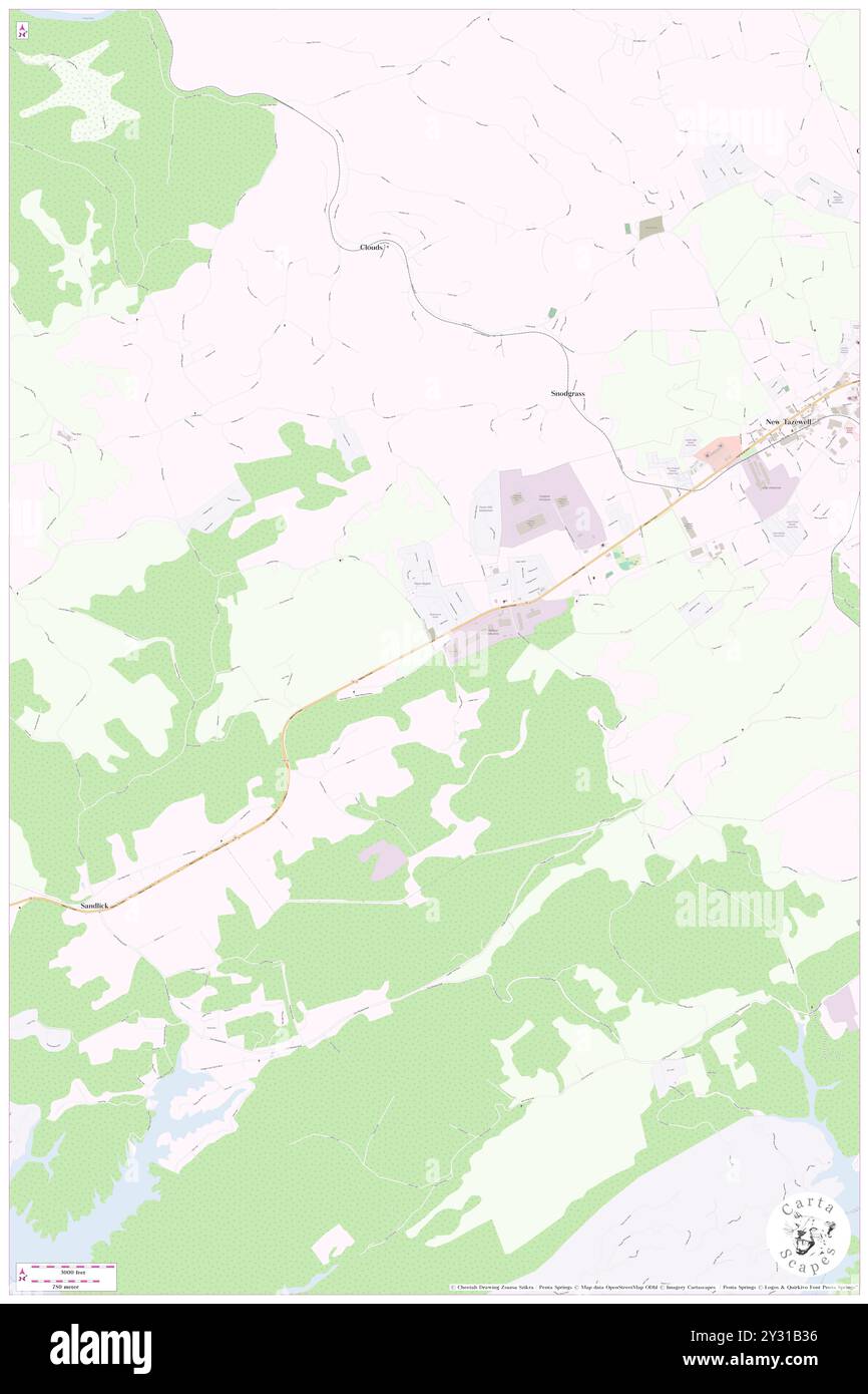 Head of Barren, Claiborne County, US, United States, Tennessee, N 36 25 ...