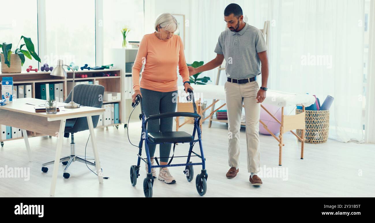 Walking frame woman hi-res stock photography and images - Alamy