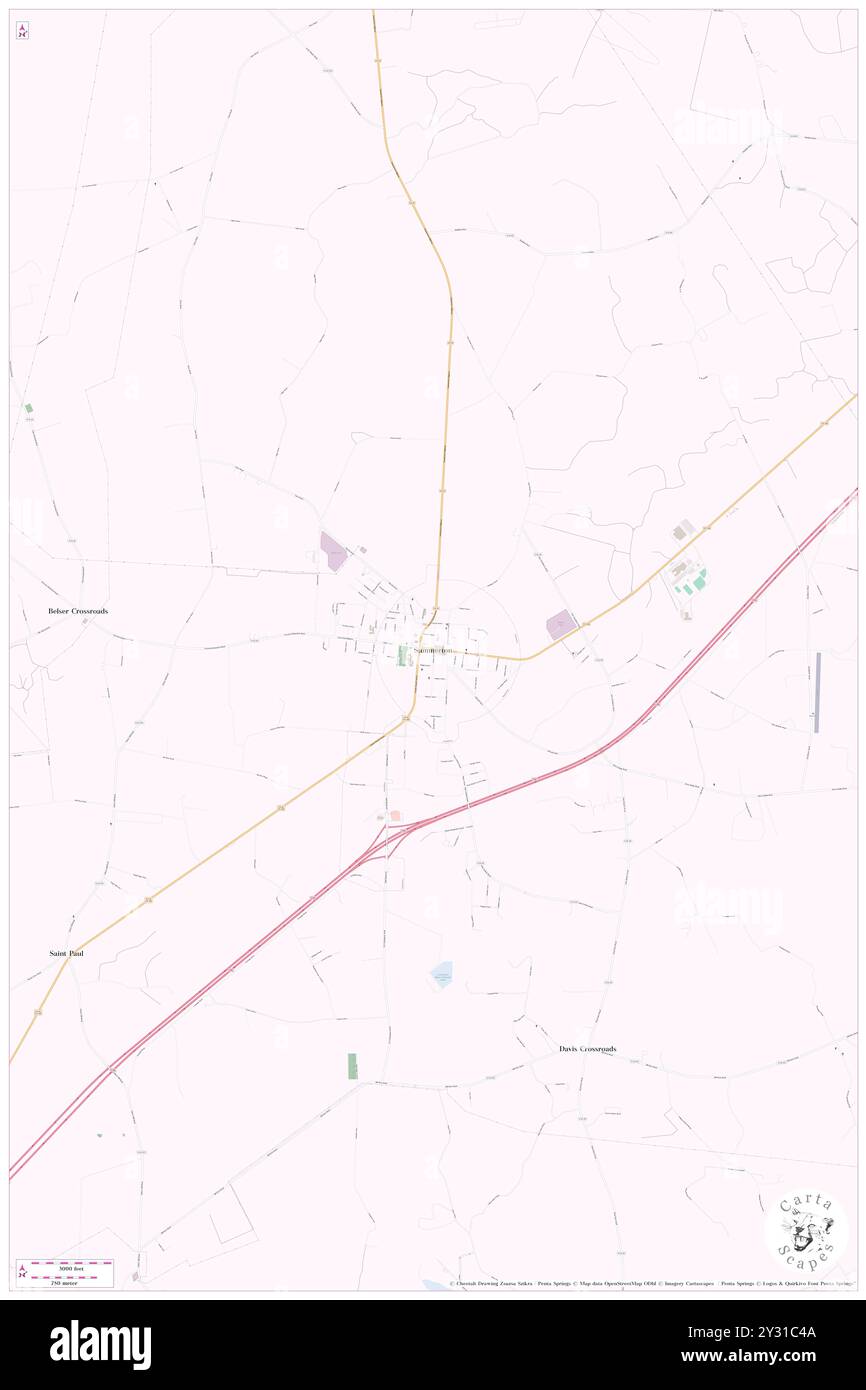 Summerton south carolina map Cut Out Stock Images & Pictures - Alamy