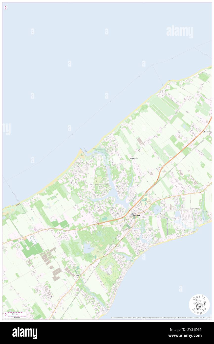 Mattituck new york map Cut Out Stock Images & Pictures - Alamy