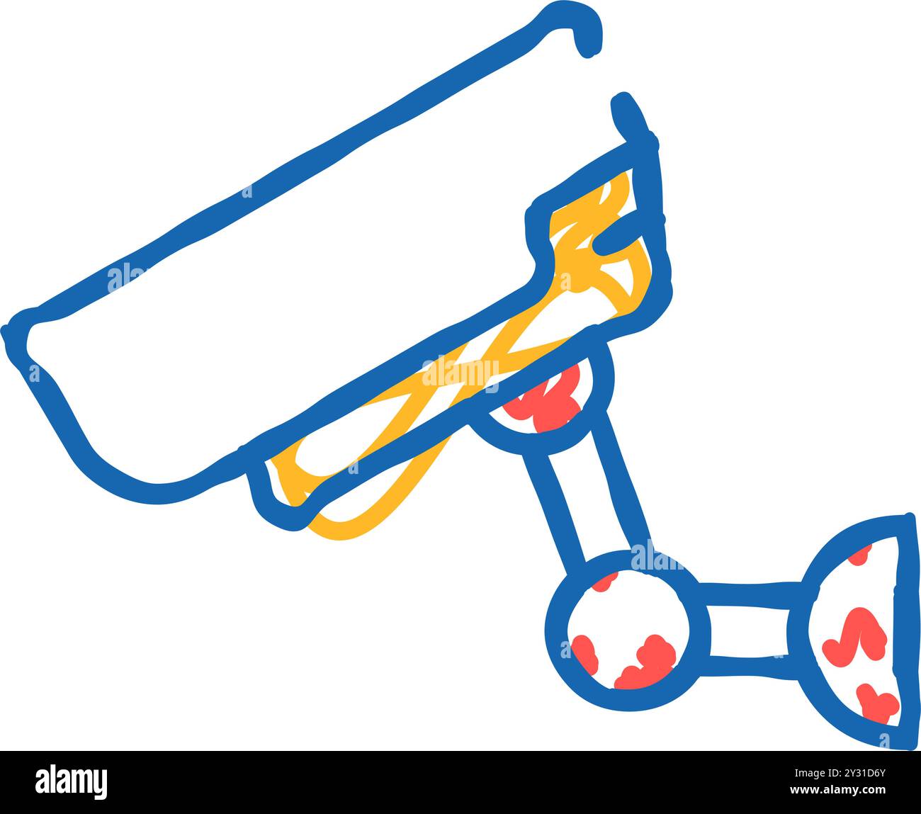 secure video camera icon doodle illustration Stock Vector Image & Art ...