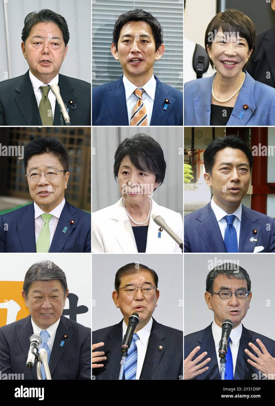 Combined photo shows the nine candidates running in the leadership ...