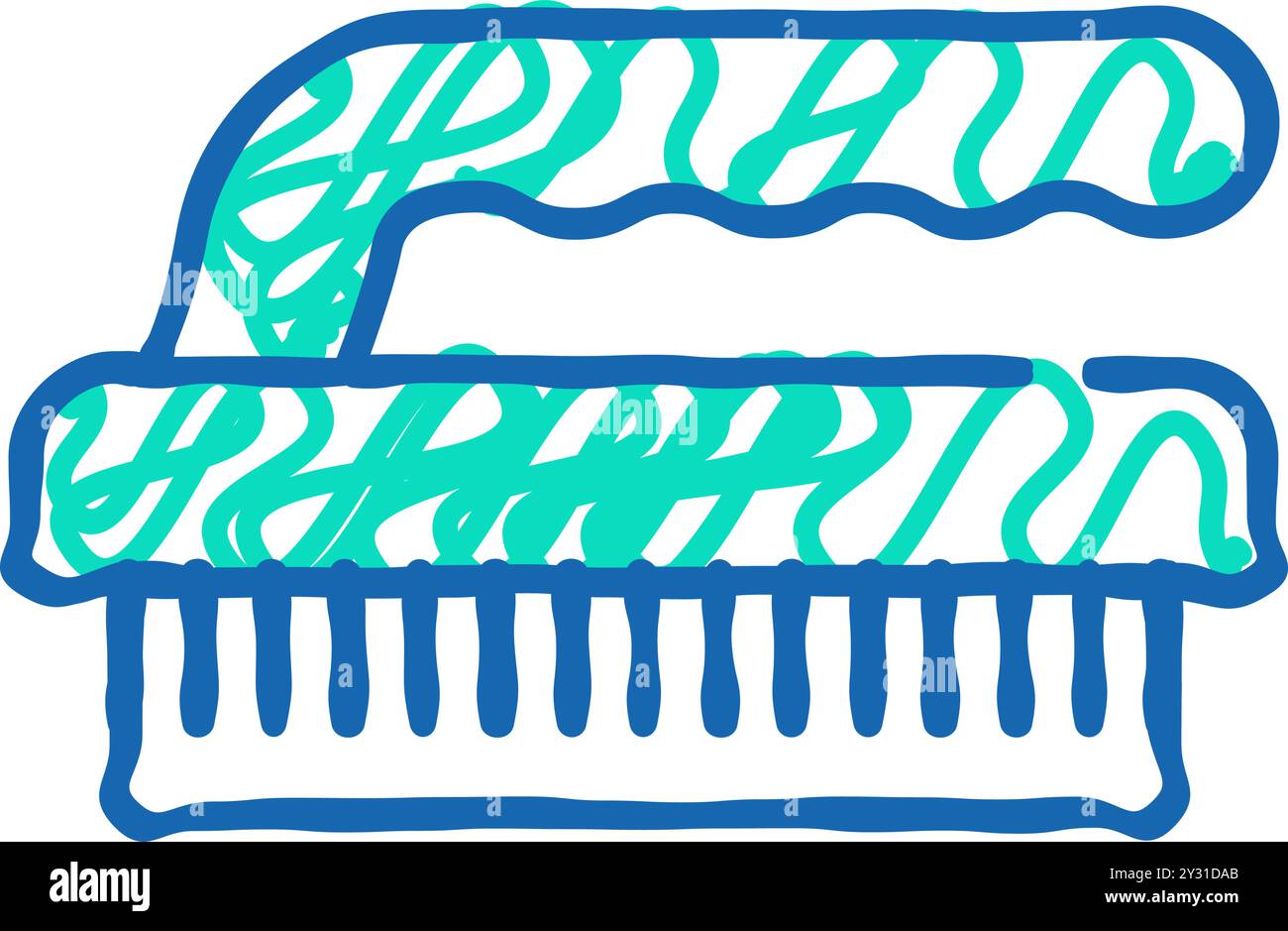 brush sponge icon doodle illustration Stock Vector Image & Art - Alamy