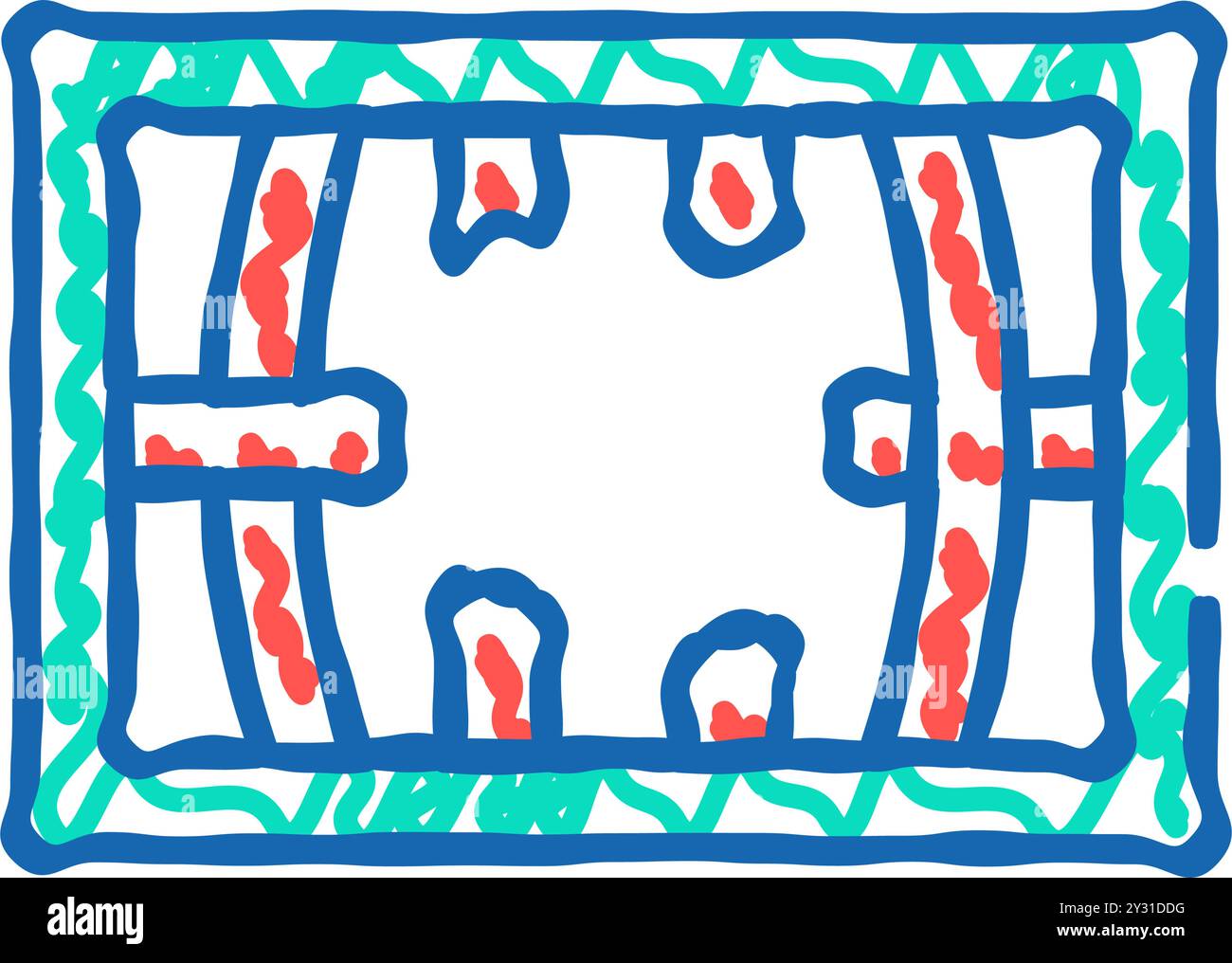 damaged cell window icon doodle illustration Stock Vector Image & Art ...