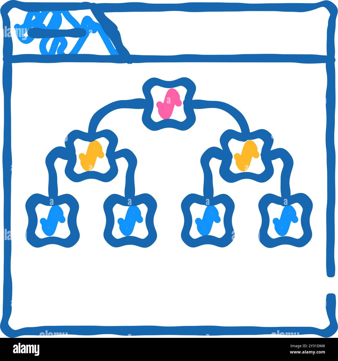 online game hierarchy icon doodle illustration Stock Vector Image & Art ...