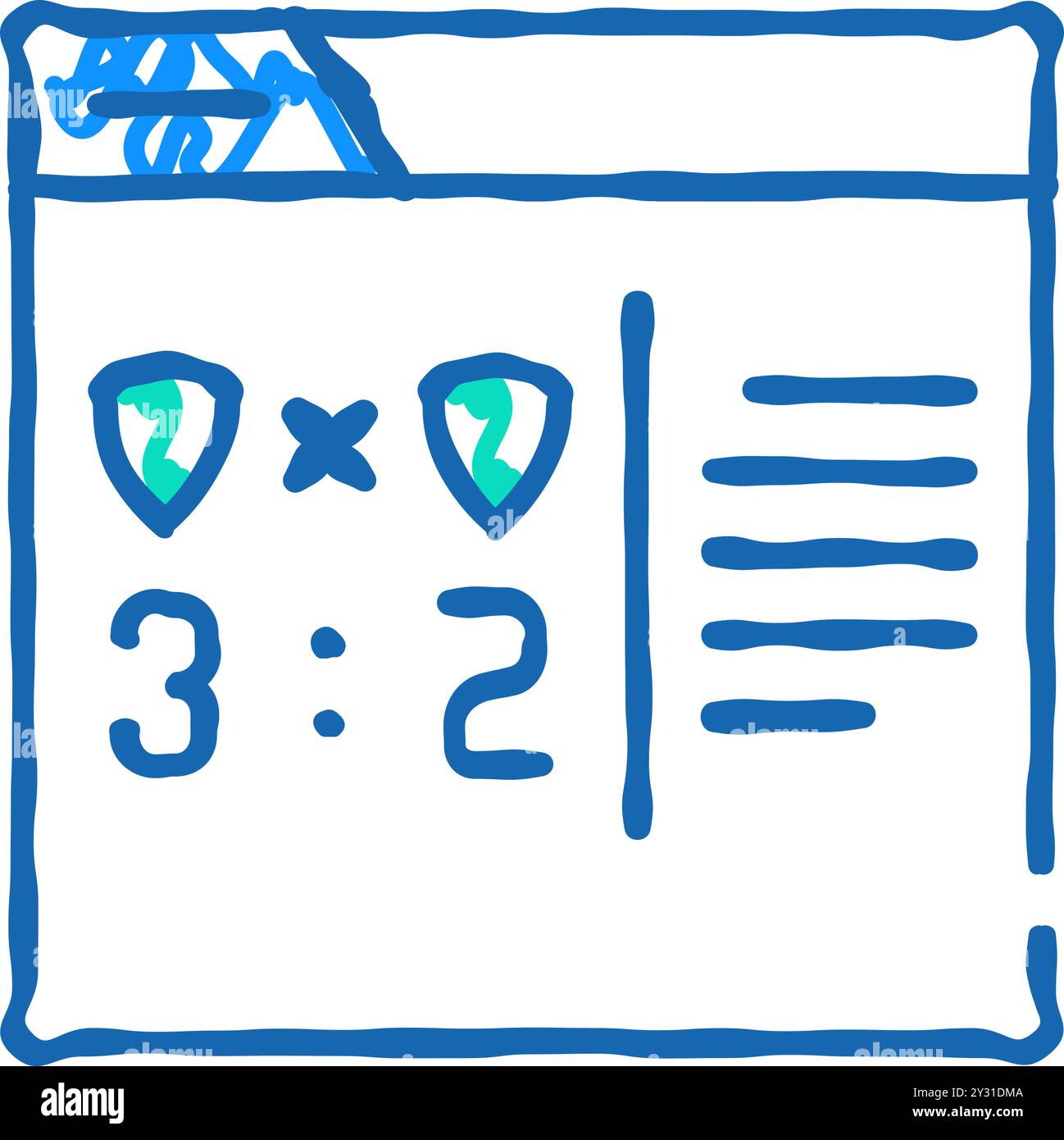 online game score icon doodle illustration Stock Vector Image & Art - Alamy