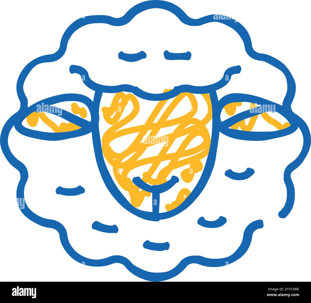 dolly sheep clone icon doodle illustration Stock Vector Image & Art - Alamy