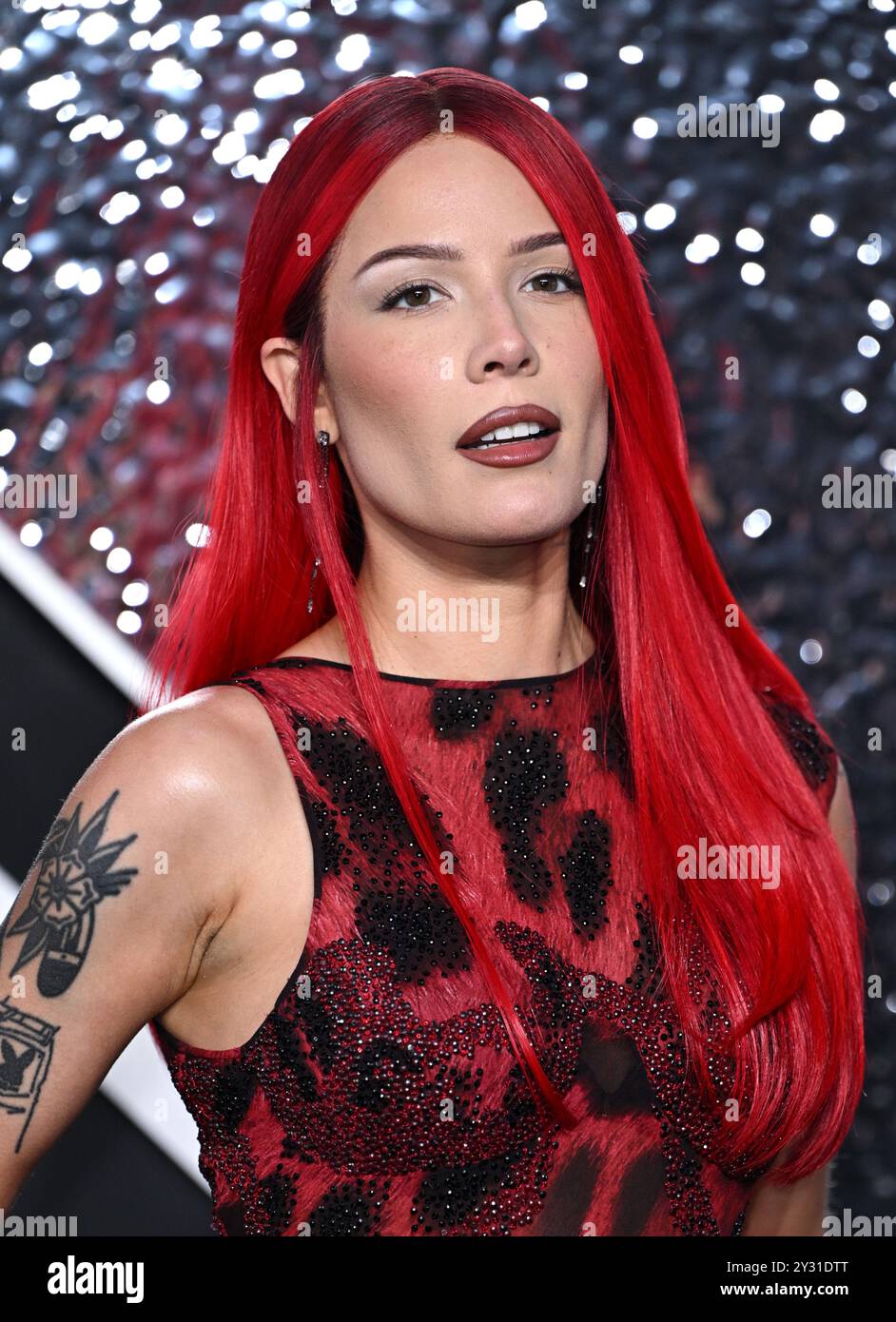 New York, USA. September 11th, 2024. Halsey arriving at the MTV Video ...