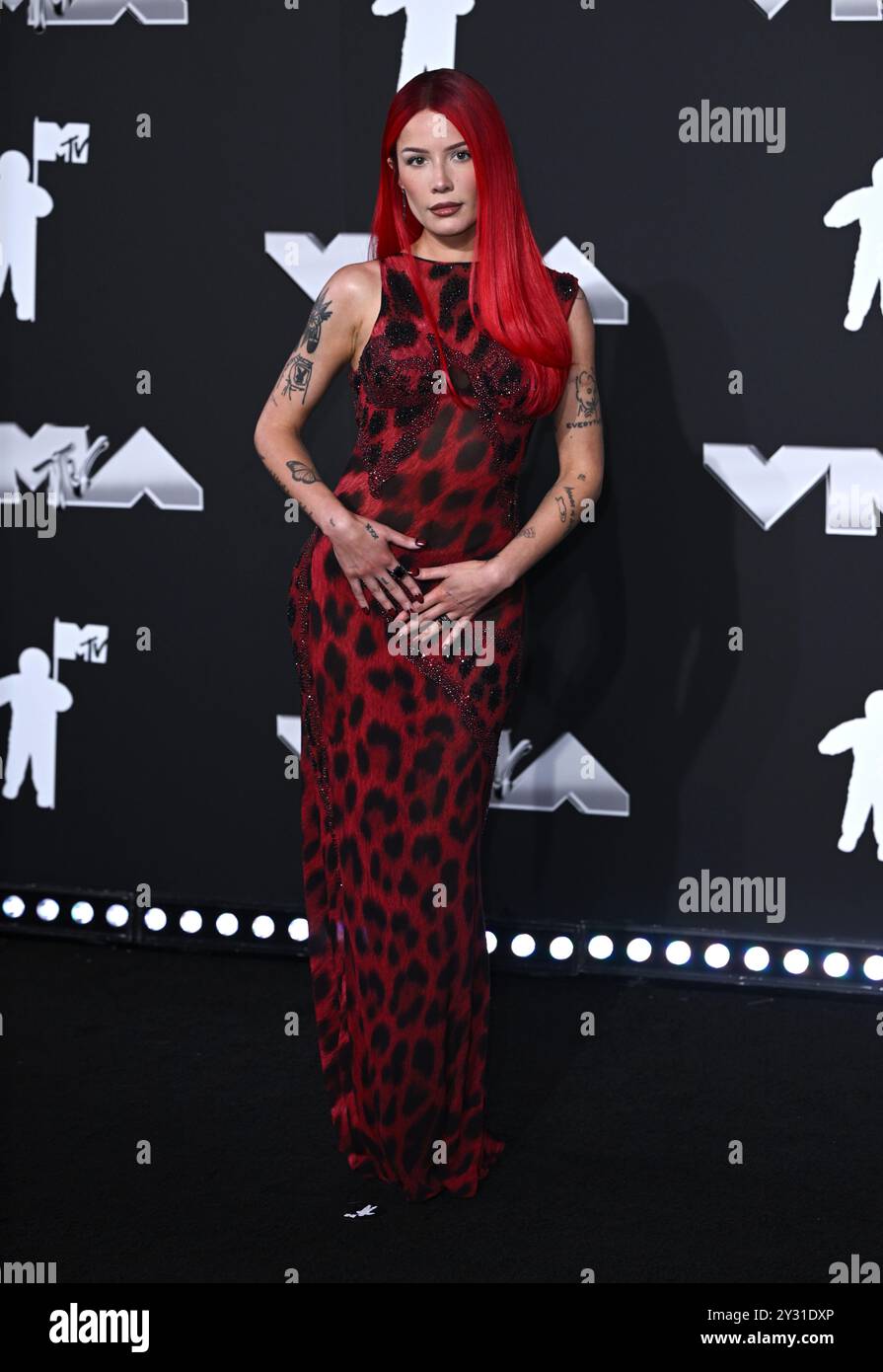 New York, USA. September 11th, 2024. Halsey arriving at the MTV Video ...