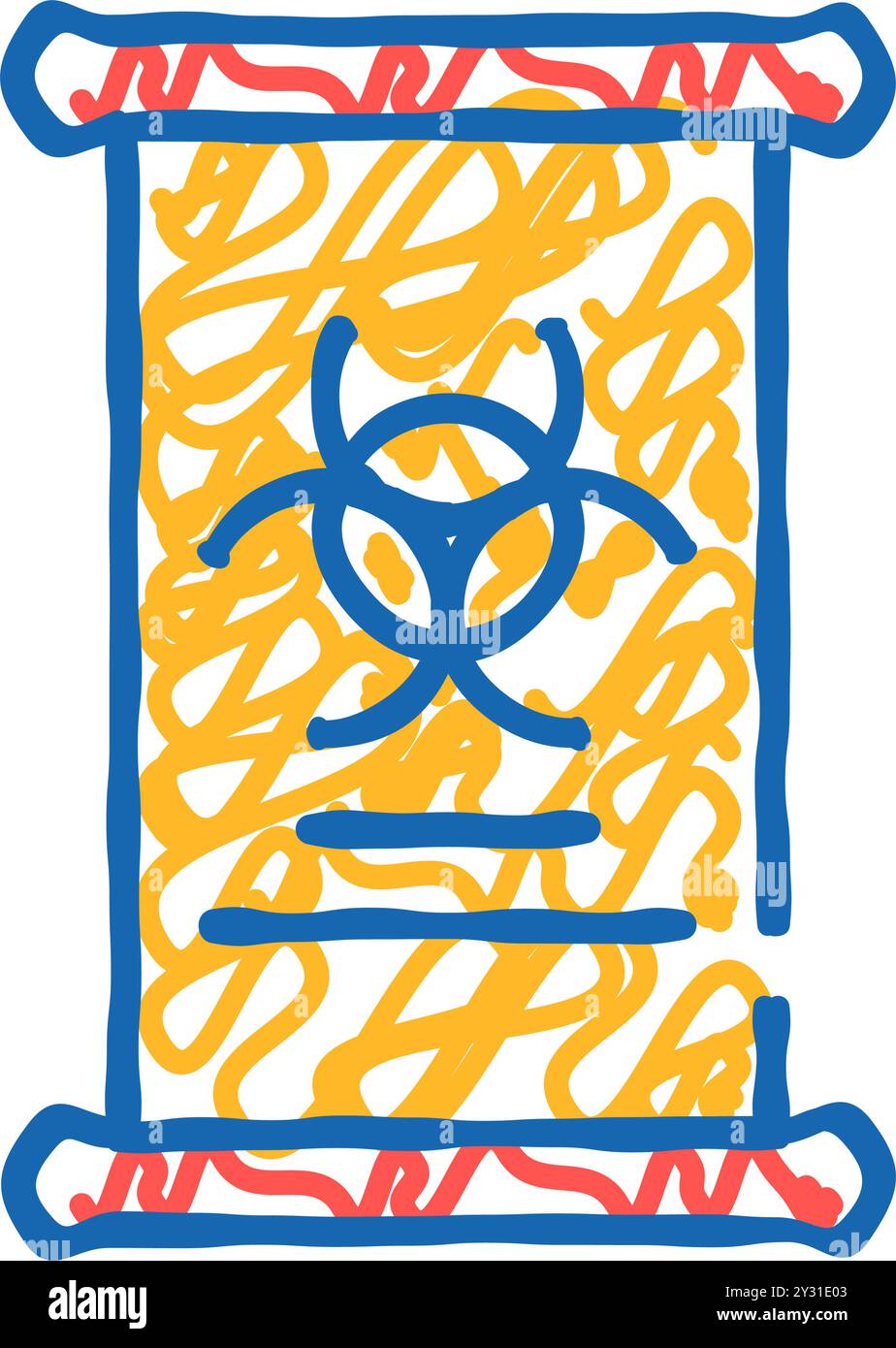 capsule for storing dangerous viruses icon doodle illustration Stock ...