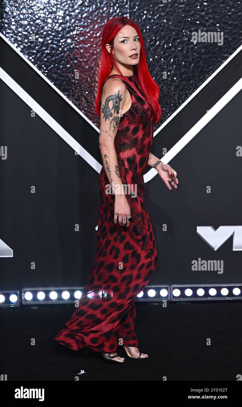 New York, USA. September 11th, 2024. Halsey arriving at the MTV Video ...