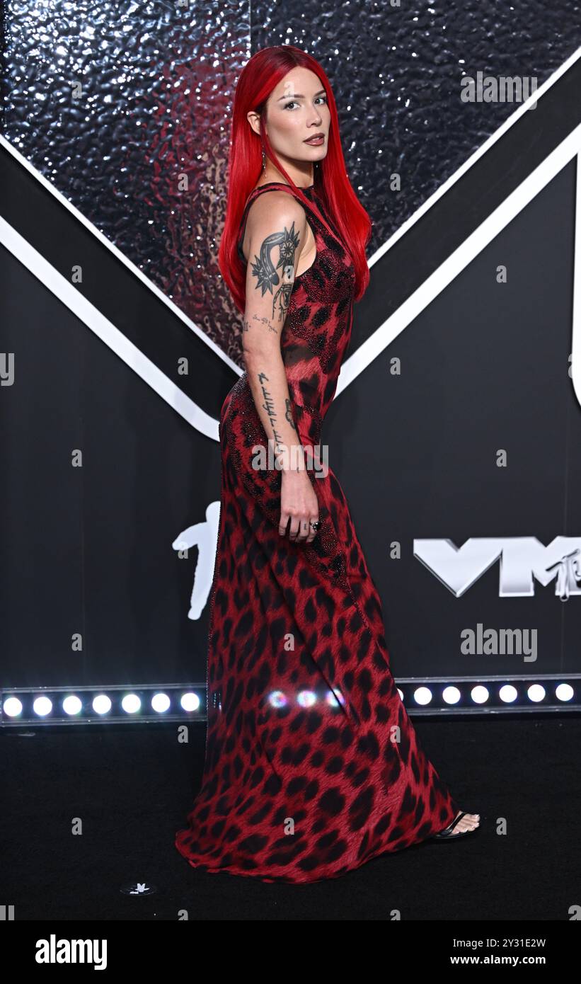 New York, USA. September 11th, 2024. Halsey arriving at the MTV Video ...